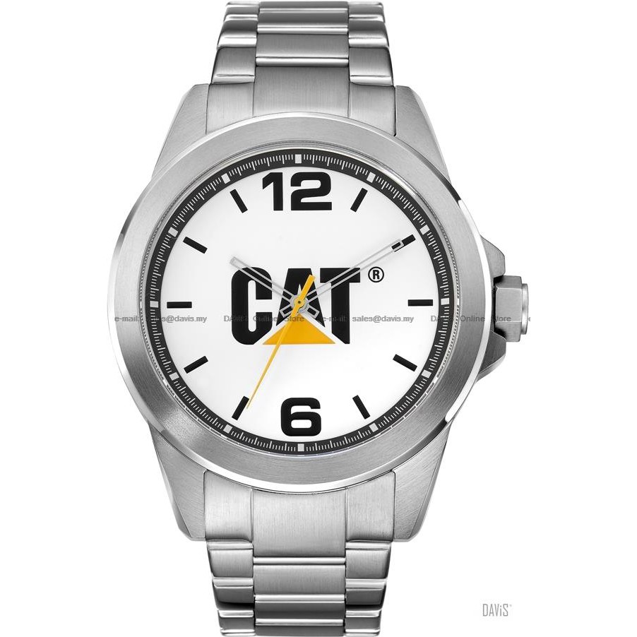Caterpillar CAT Watches YS.140.11.232 Men's Analog ICON 3-hands 45mm SS ...