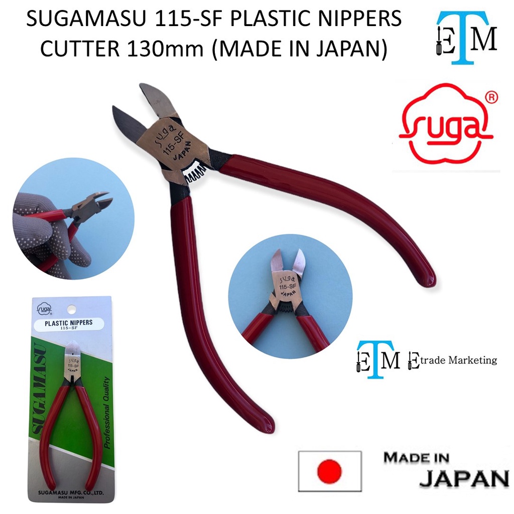 SUGAMASU 115-SF PLASTIC NIPPERS CUTTER 130mm (MADE IN JAPAN) | Shopee Malaysia