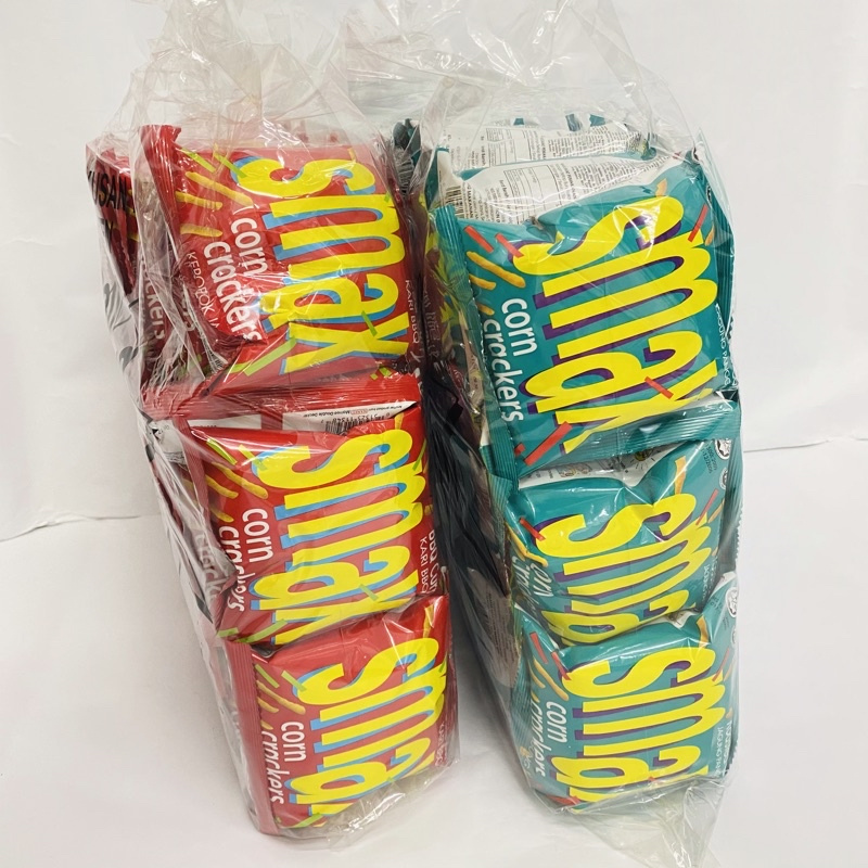 SMAX CORN CRACKERS SNACK 14g x 30’s [ROASTED CORN / BBQ CURRY] | Shopee ...