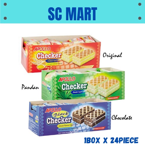 [SC] Apollo Checker Layer Cake 24ps x 18gm | Shopee Malaysia