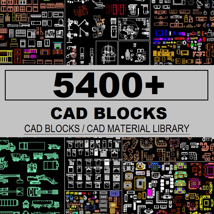 Autodesk | AutoCad 2025-2099 | 5400++ CAD BLOCK MATERIALS for ...