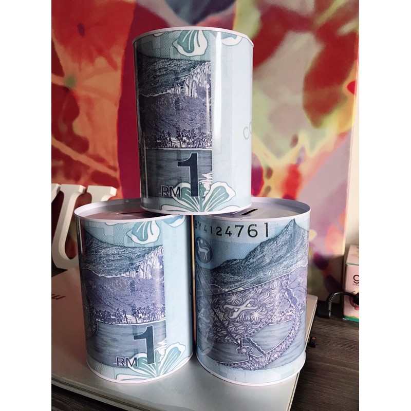 TABUNG DUIT SYILING MATAWANG MALAYSIA RM1, RM5 & RM10 / TABUNG BESI ...