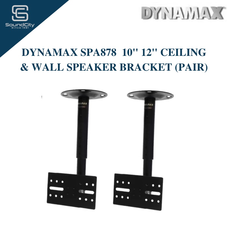 DYNAMAX SPA878 10'' 12'' Ceiling & Wall Speaker Bracket (PAIR) | Shopee ...