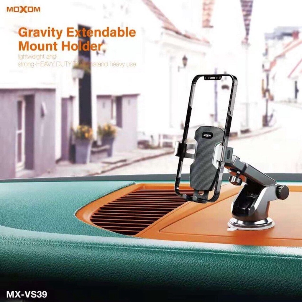 ORIGINAL MOXOM MX-VS39 Gravity Extendable Car Mount Holder 360 Rotating ...