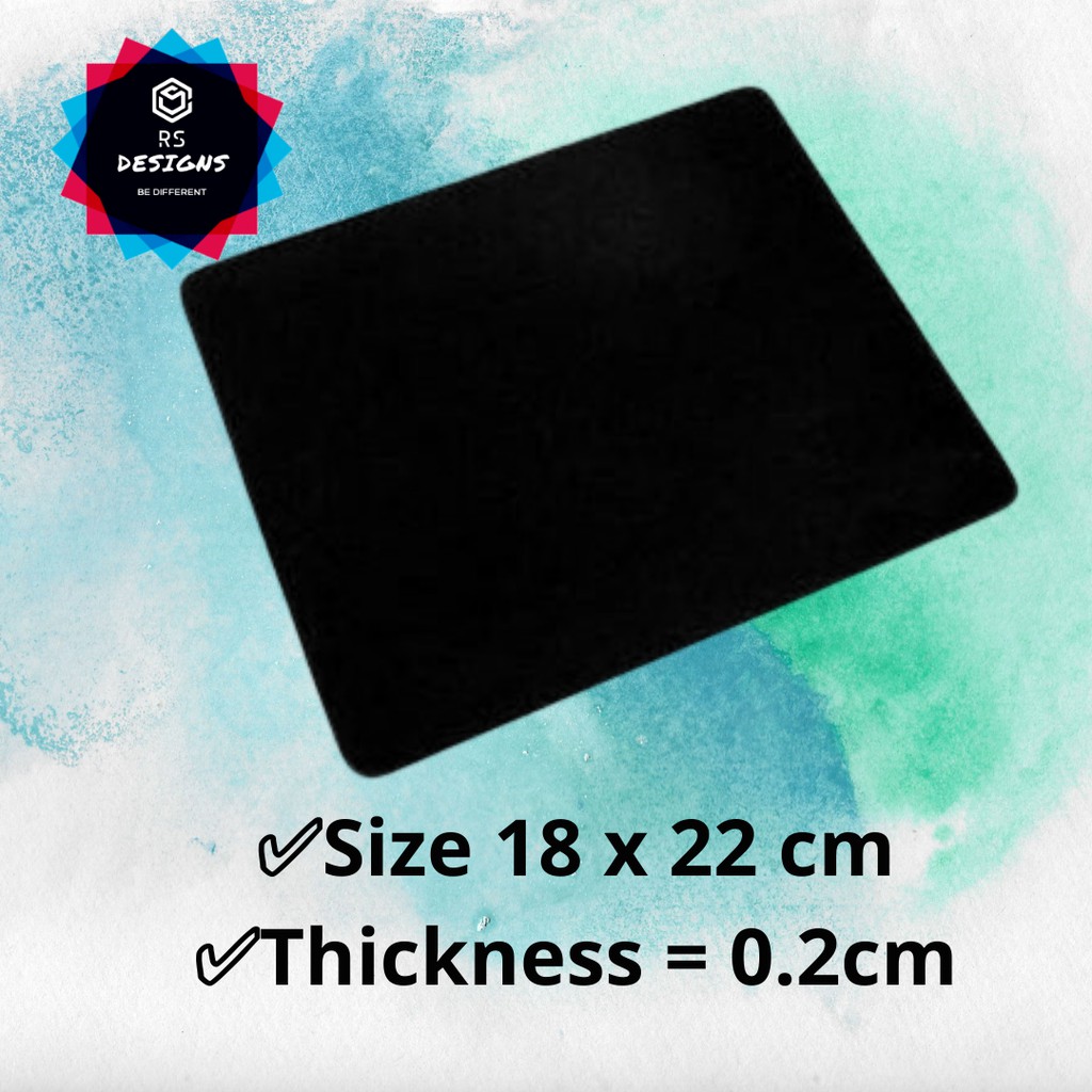 Black Classic Mouse Pad | Shopee Malaysia