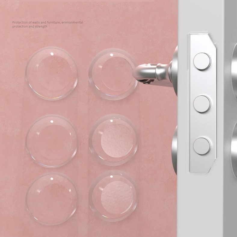 [Invincible] [Stock] 6 Pack Silicone Door Bumper Wall Protector /Self ...