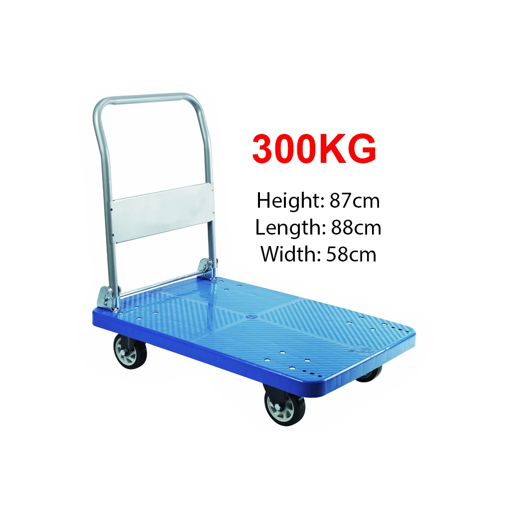 Heavy Duty PVC & Metal Platform (GAJAH) Hand Truck Trolley 150KG ...