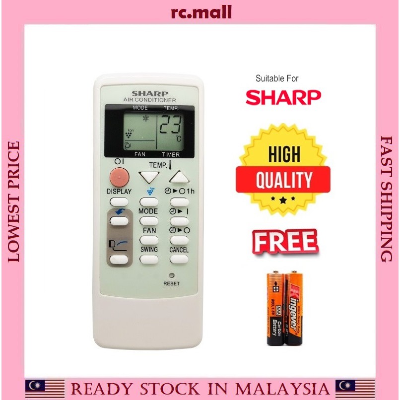 🔥FREE Battery🔥 Sharp Air Cond Remote Control for sharp aircond ...