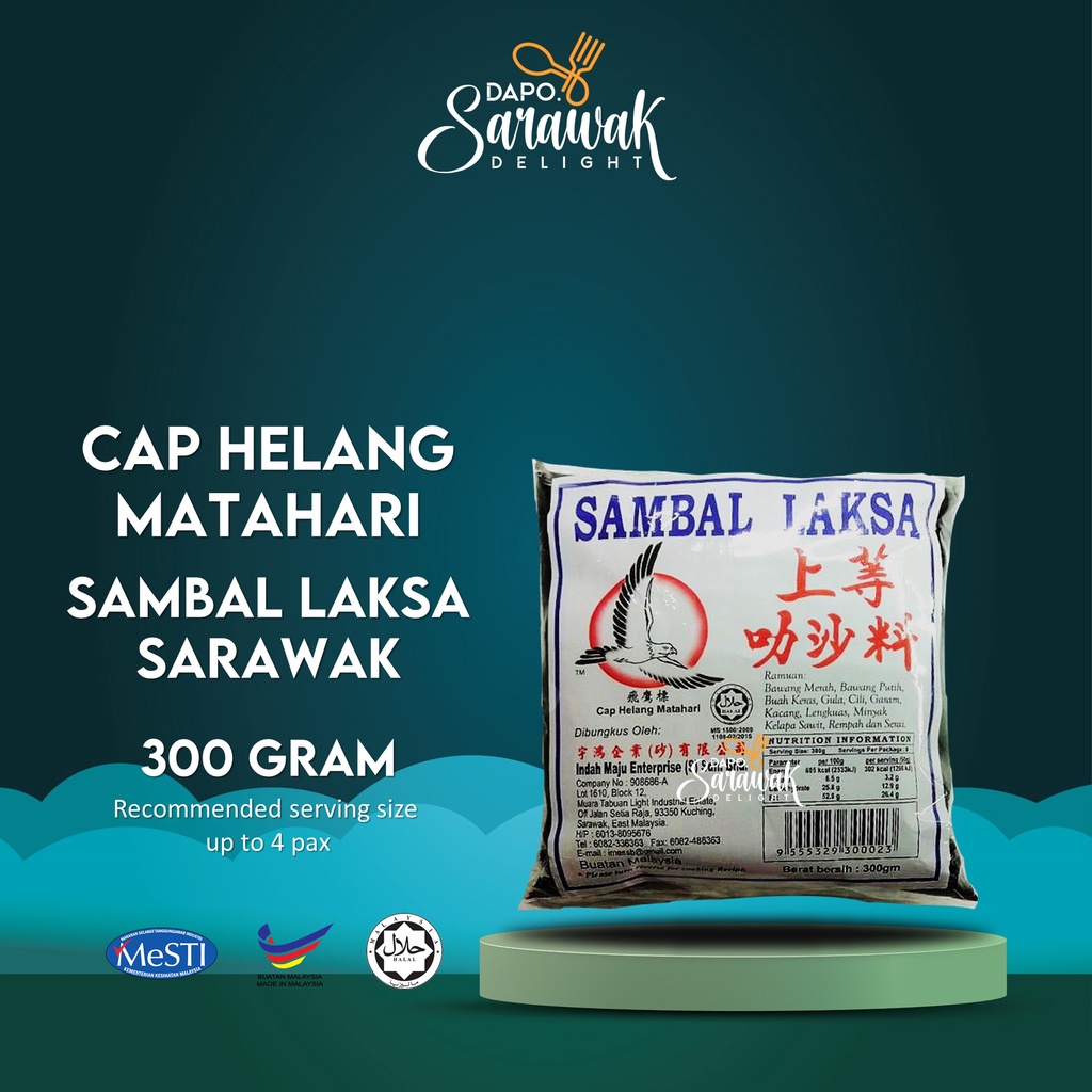 300g | Cap Helang Matahari Pes Laksa Sarawak | Laksa Paste Sarawak ...