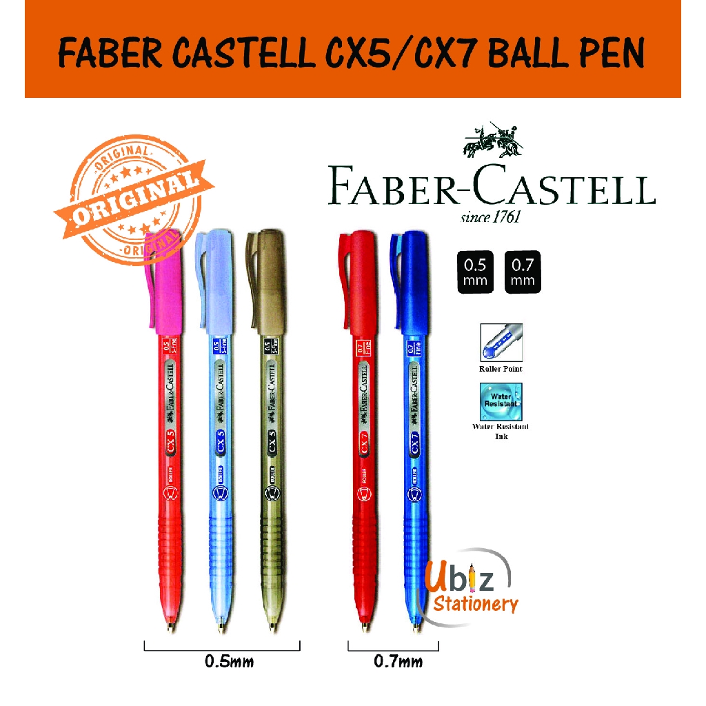 Faber-Castell CX 5/CX7 Super Smooth Ball Pen | Shopee Malaysia