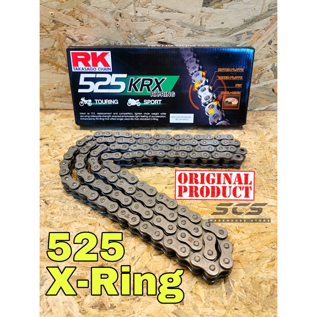 RK Black Chain 525 X-ring Xring Rantai Hitam KRX Universal ORIGINAL ...