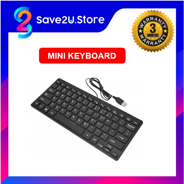 【Ready Stock】ULTRA THIN QUIET 78 KEYS MINI USB KEYBOARD FOR LAPTOP & PC ...