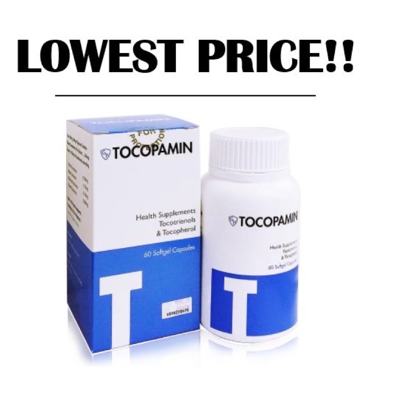 🔥🔥CHEAPEST🔥🔥 Tocopamin (120mg x 60's softgel) | Shopee Malaysia