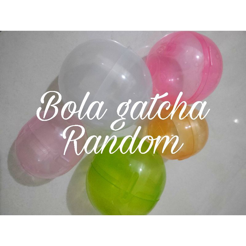 Clear empty gacha gatcha balls clean random | Shopee Malaysia