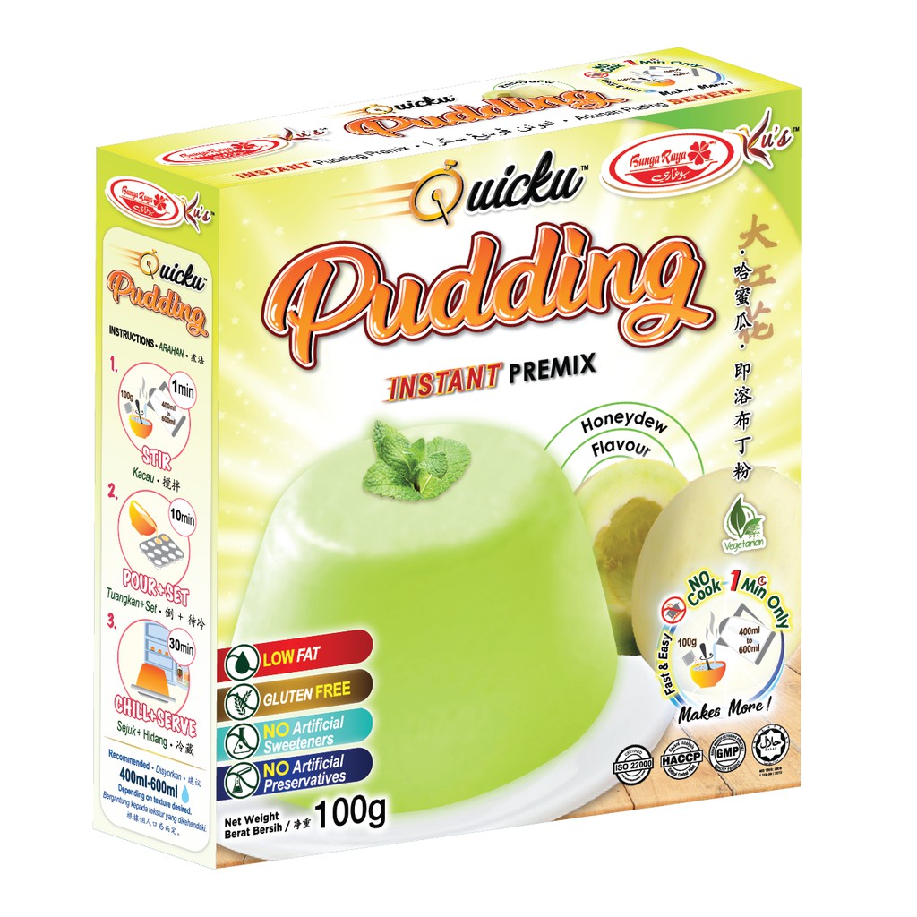 BUNGA RAYA KUS [Quicku] Serbuk Puding Segera 100g || BUNGA RAYA KUS ...