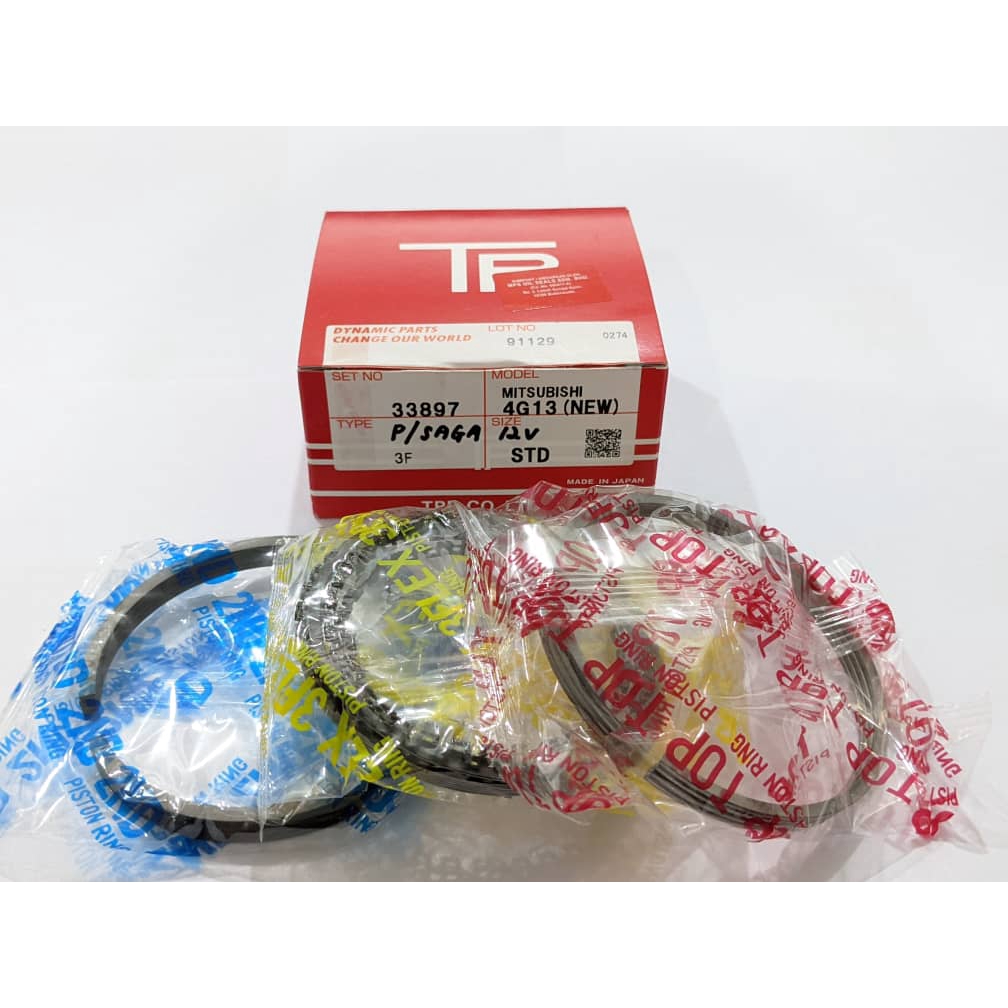 Piston Ring Set for 4G13 4G15 Proton Saga 12V Iswara LMST, Wira 1.3 / 1 ...
