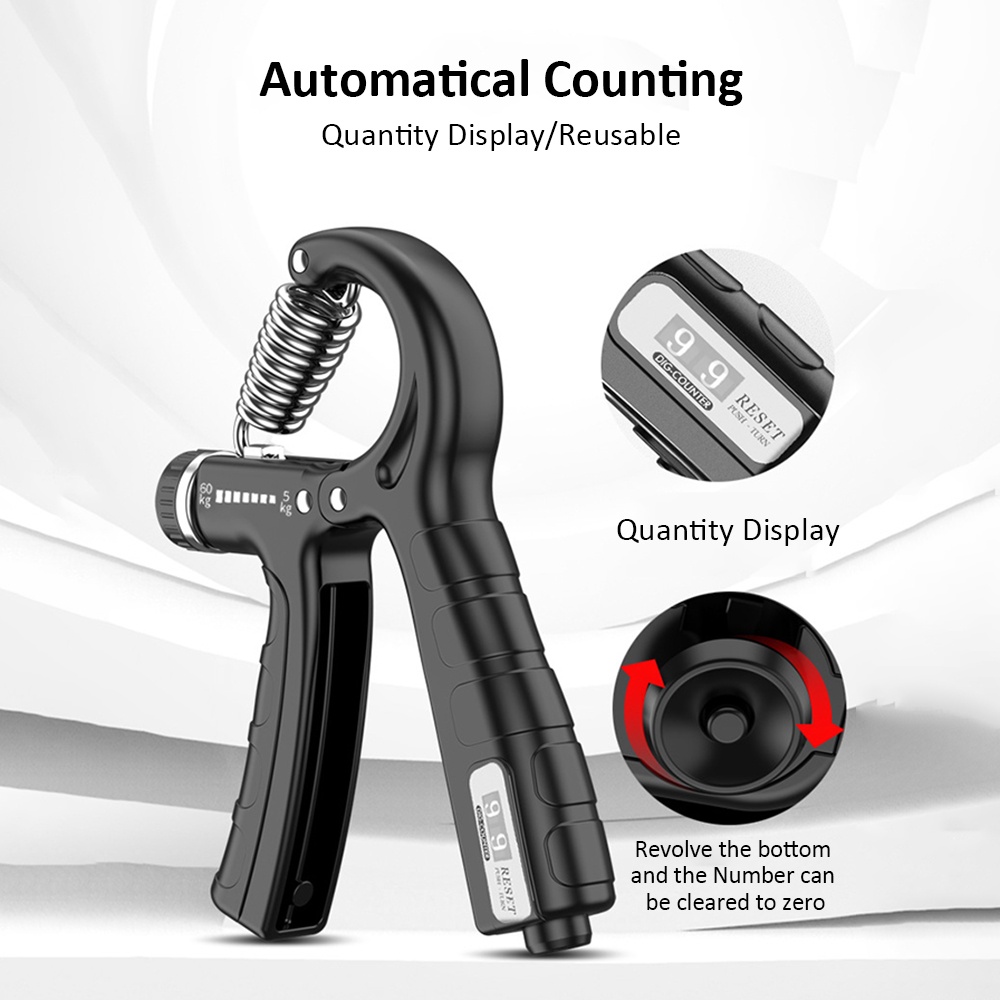 Adjustable Resistance Hand Grip Gripper Wrist Arm Finger Forearm ...