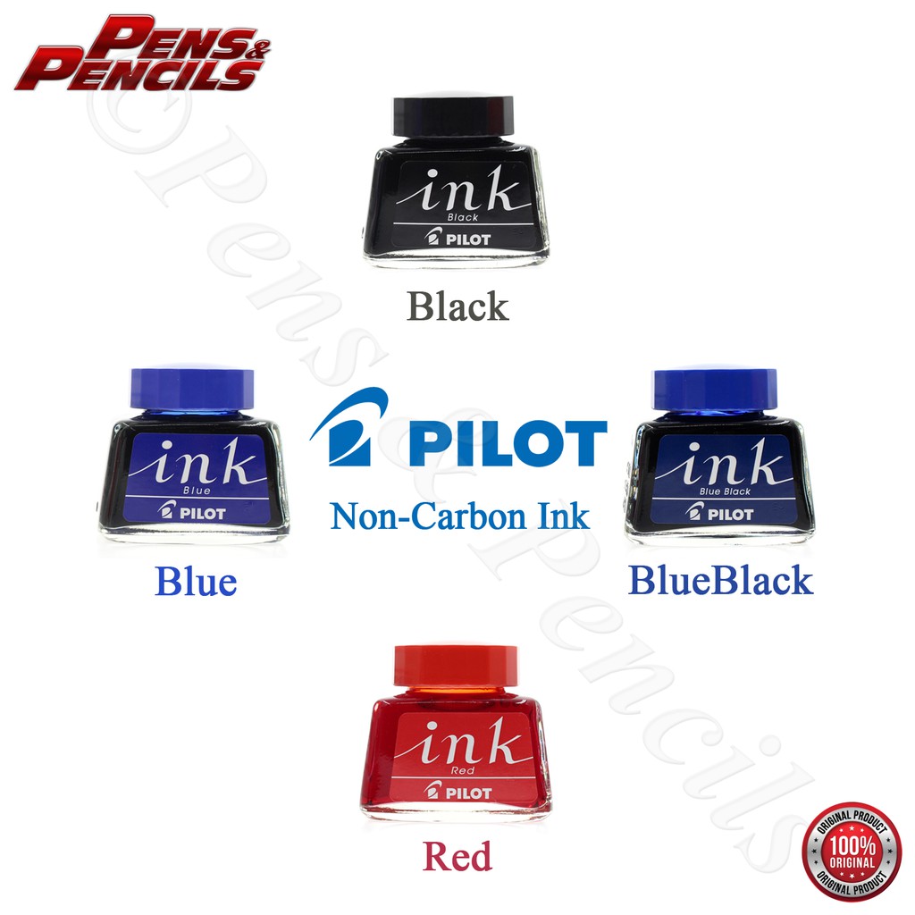 (MALAYSIA READY STOCK) Pilot Fountain Pen Ink Bottle 30ml - Black Blue ...