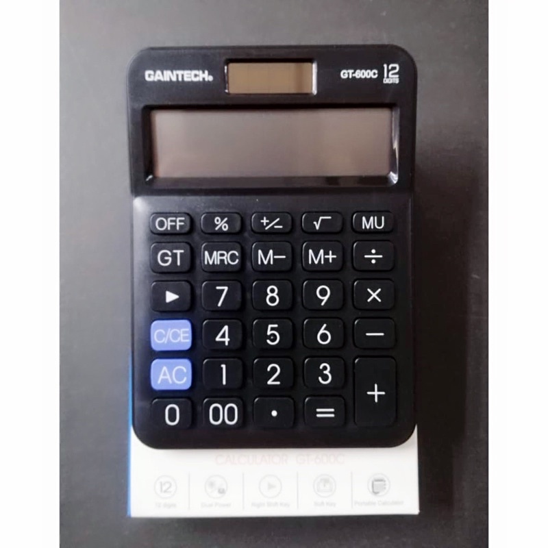 GAINTECH CALCULATOR 12 DIGITS GT-600C | Shopee Malaysia