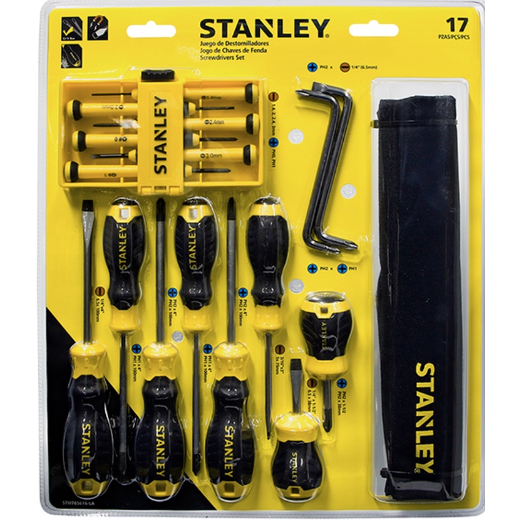 Screwdriver Set 17 pcs STANLEY STMT65616 | Shopee Malaysia