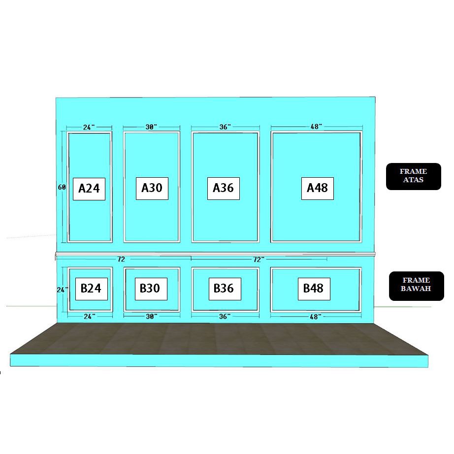 WAINSCOTING(WC) DIY [ FRAME BAWAH(B48) ] | Shopee Malaysia