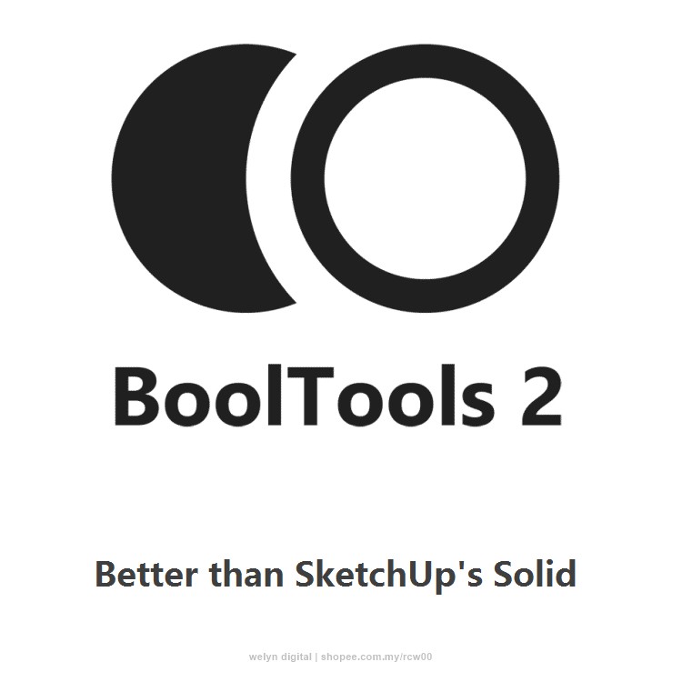 SketchUp | Plugins | Tutorial 2025 BoolTools 2 - Better than SketchUp's Solid | Shopee Malaysia
