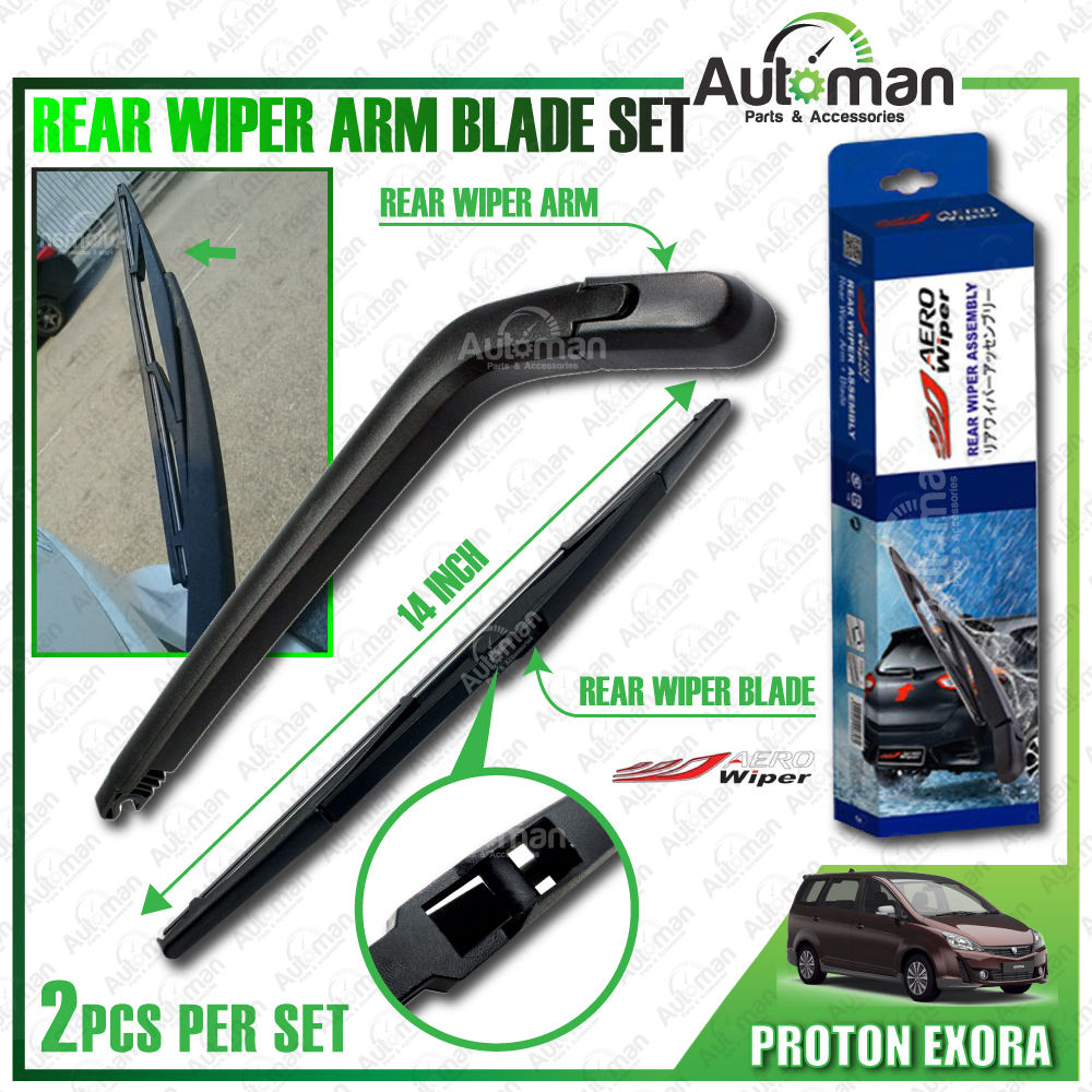 AERO Proton Exora Rear Wiper Arm Complete Set With Free Wiper | Shopee ...