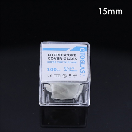 Round Microscope slide Coverslip Glass Cover Slip bulat Circular ...