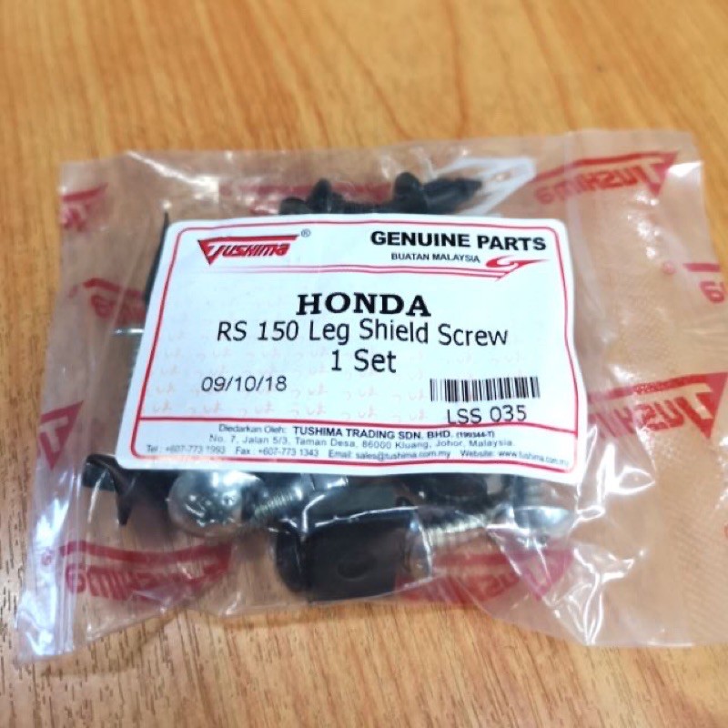 HONDA RS150 LEG SHIELD SCREW FRONT COVER BUSH | Shopee Malaysia