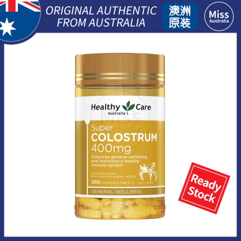 Healthy Care Super Colostrum 400mg 200 Chewable Tablets | Shopee Malaysia