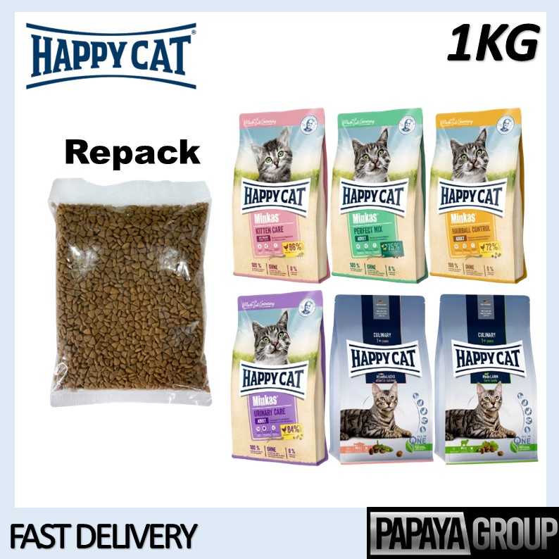 [REPACK] Happy Cat Cat Food 1000g (Perfect Mix, Hairball, Urinary ...
