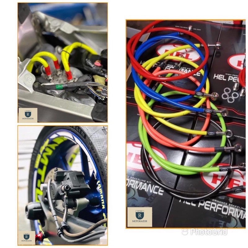 ORIGINAL HEL PERFORMANCE Brake Hose FOR Xmax /Z900/MT09 ABS /MT07 ...