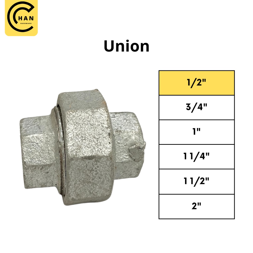 [1/2"] Galvanized Iron | GI Fittings | Besi | 铁 Elbow Socket Tee End ...
