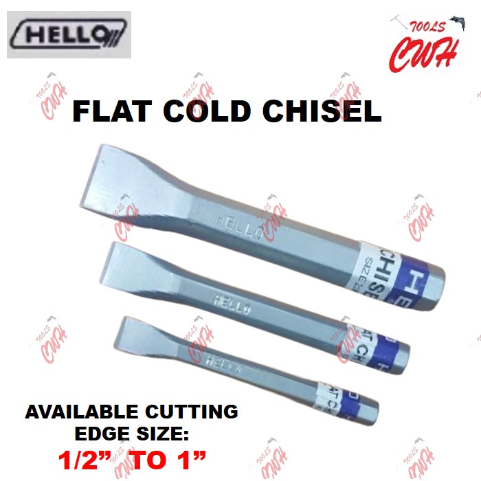 1/2"-1" HELLO FLAT COLD CHISEL | Shopee Malaysia