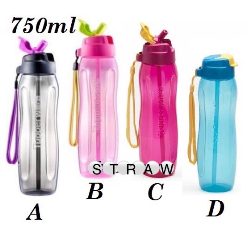 X- Treme drinking/ xtreme slim eco bottle 750 ml Tupperware | Shopee ...