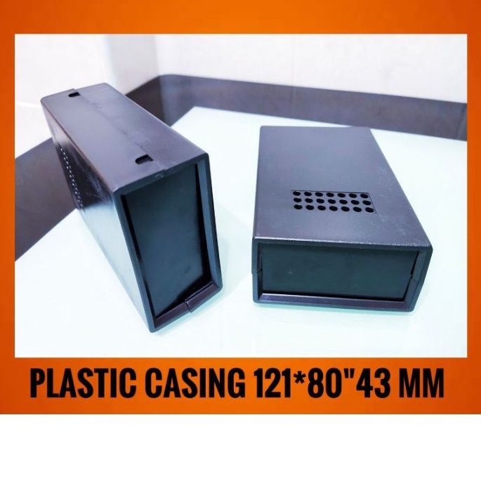 [READY STOCK] PLASTIC CASING PROJECT BLACK BOX 121*80*43MM | Shopee ...