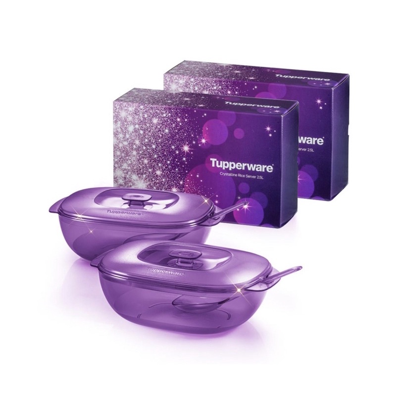 Purple Royale Crystalline Server 💯 TUPPERWARE | Shopee Malaysia