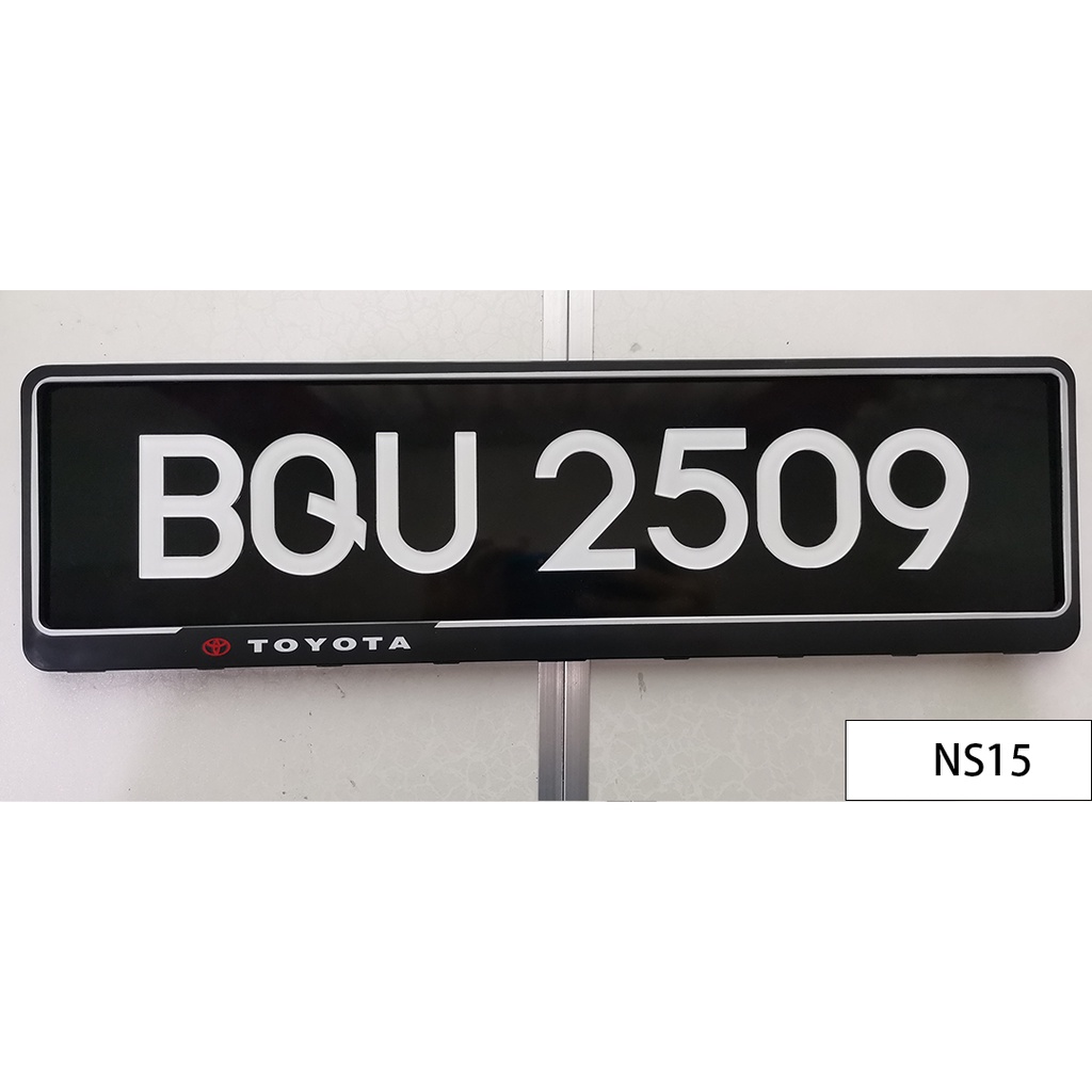 Crystal Number Plate Car No Plate Kereta White Color Transparent ...
