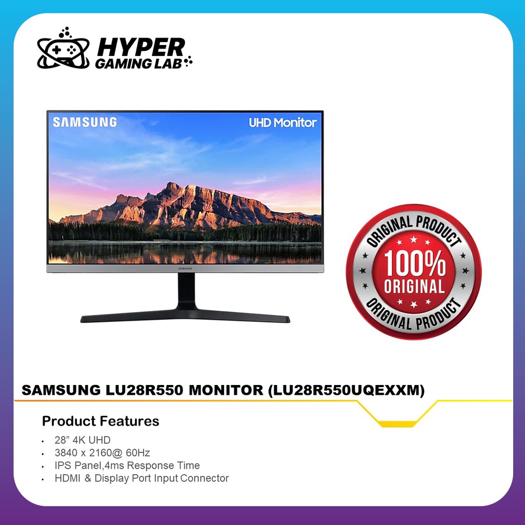 Samsung LU28R550 LU28R550UQEXXM 28" IPS 4K UHD FreeSync Monitor ...