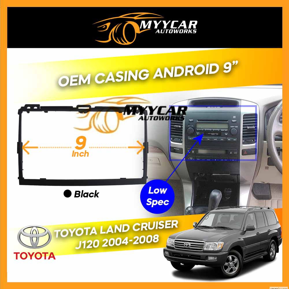 Toyota Land Cruiser Prado J120 2004-2008 (Low Spec) Big Screen Casing ...