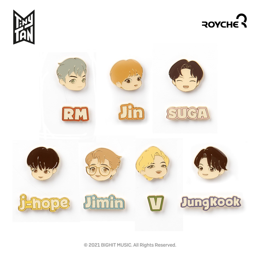 [BTS OFFICIAL] BTS TinyTAN Dynamite Metal Pin Badge | Shopee Malaysia