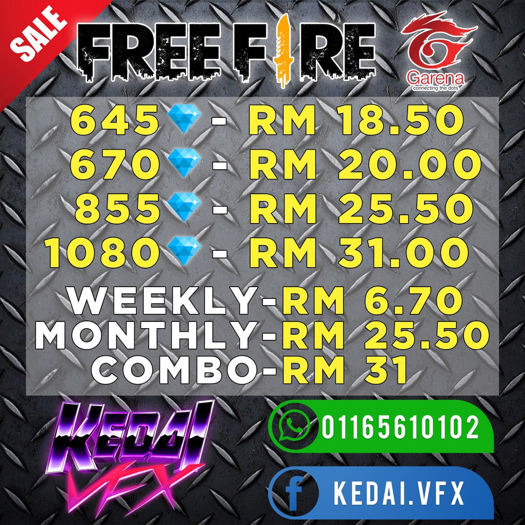 INSTANT TOP UP 💎Diamond FF💎 Murah | 100% original | Cheap Garena Free ...