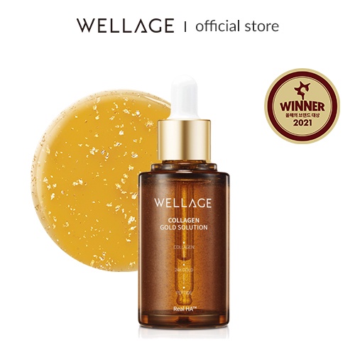 Wellage Official Real Hyaluronic Gold Solution Collagen Ampoule (45ml ...
