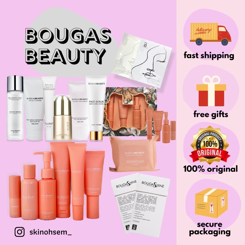 BOUGAS BEAUTY Travel/Trial/Mini Set/Actual Set/Sheet Mask/BougaShine ...