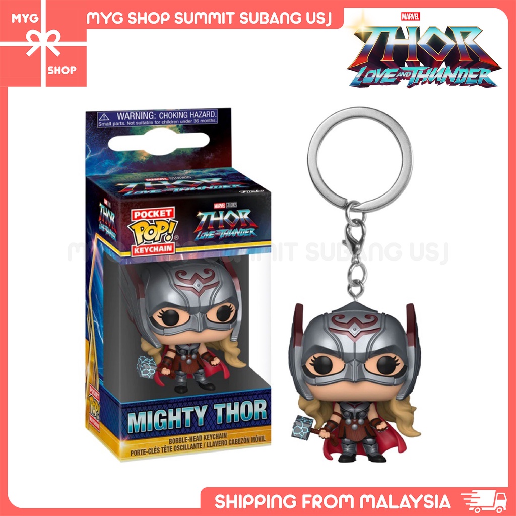 Funko Pocket Pop Keychain: Thor Love And Thunder - MIghty Thor ( Bobble ...