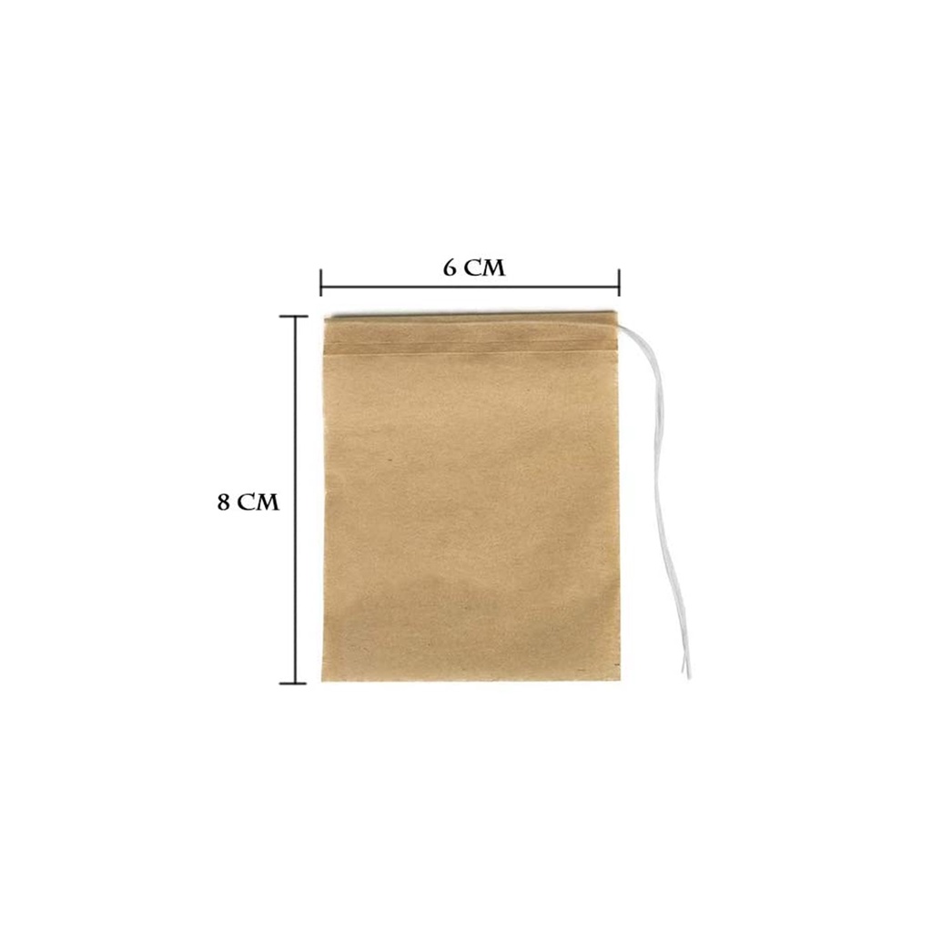 100Pcs Teabags Biodegradable Paper Tea Bags Drawstring Eco-Friendly ...