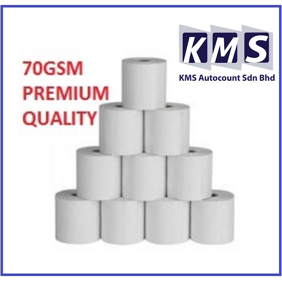 Thermal Paper 80x60 Resit/Receipt register pos RM1.65/roll-(32 Rolls ...