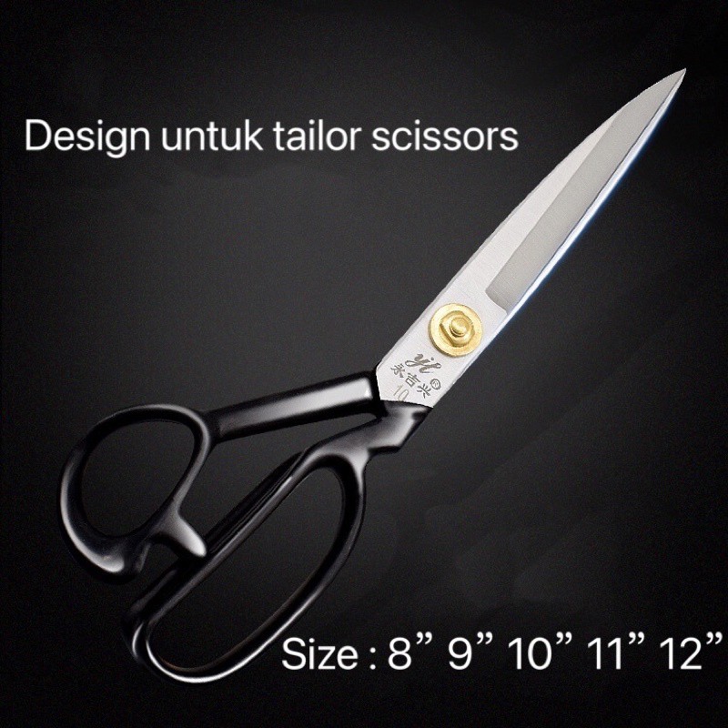 Tukang Jahit Gunting Kain Besi Premium Light Weight Tailoring Scissor Fabric Scissors | Shopee ...
