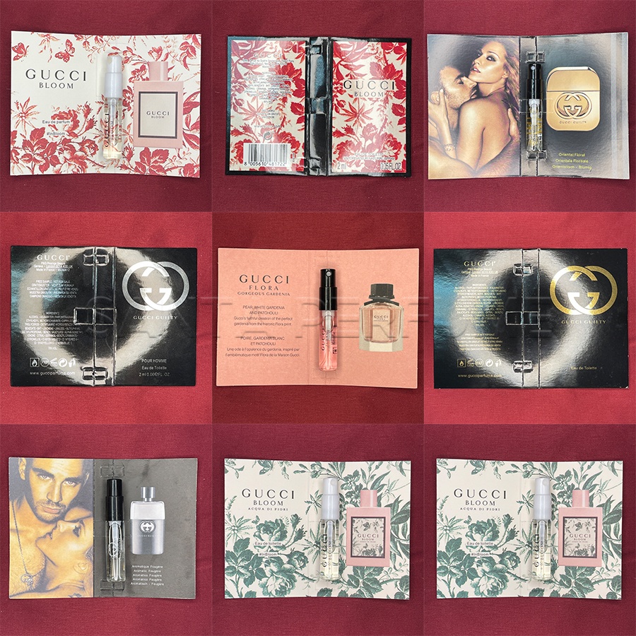 Gucci Perfume Collection 10 Fragrances 2ML Perfume Sample Fragrance ...