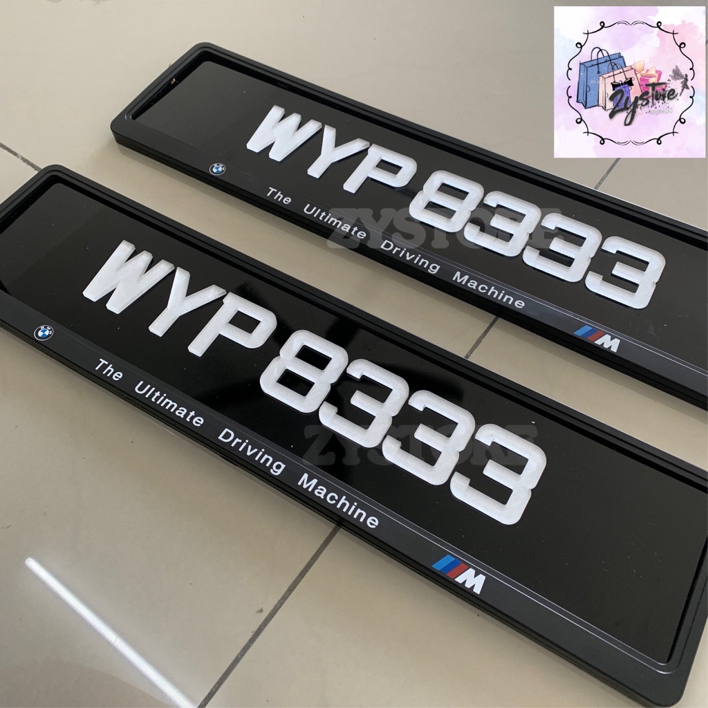 Plat Nombor Kereta 3D Crystal 🔥 20+ Jenis Pilihan / Plat Nombor 3D ...